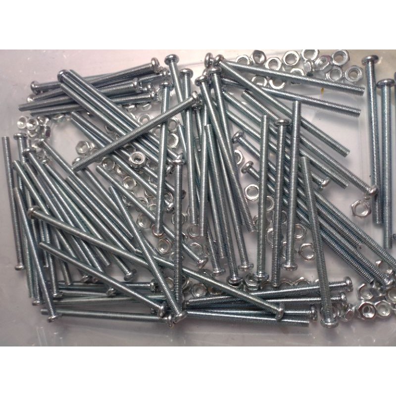Jual baut + mur ukuran 3mm panjang 50mm | Shopee Indonesia