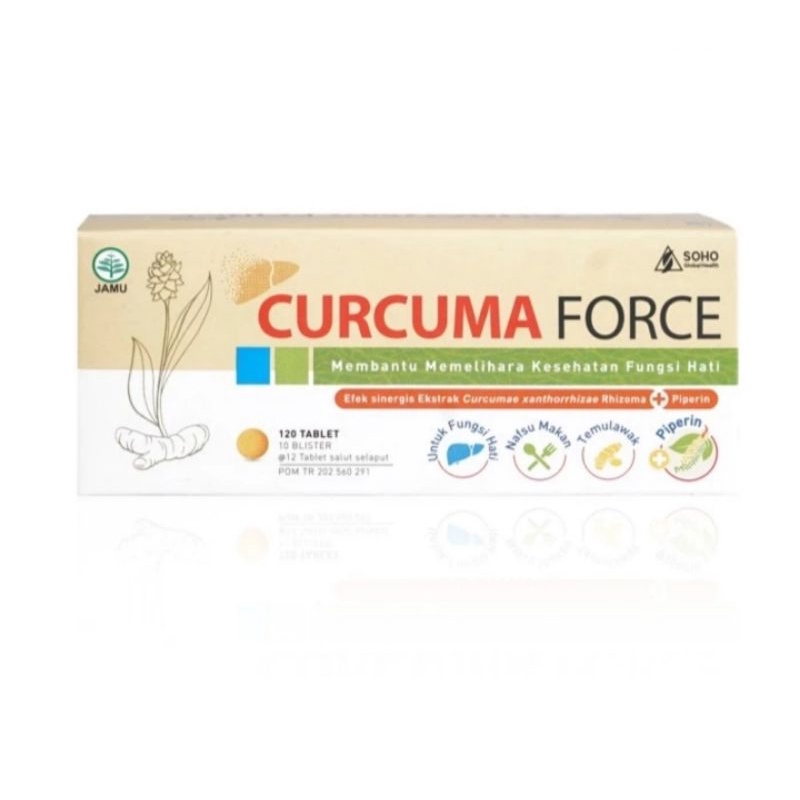 Jual CURCUMA FORCE BOX ISI 120 TABLET | Shopee Indonesia