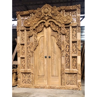 Jual pintu ukir style bali/gayor bali/gebyiok ukir | Shopee Indonesia