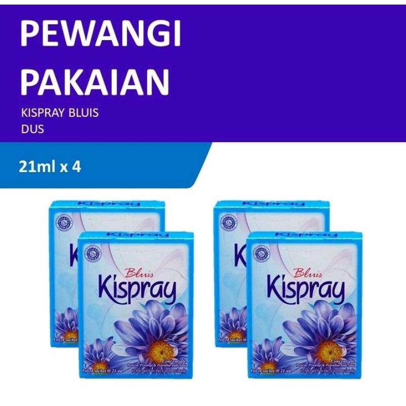Jual kispray 21ml bluis dan violet (1dus isi 4 sachet) & kispray 7ml ...
