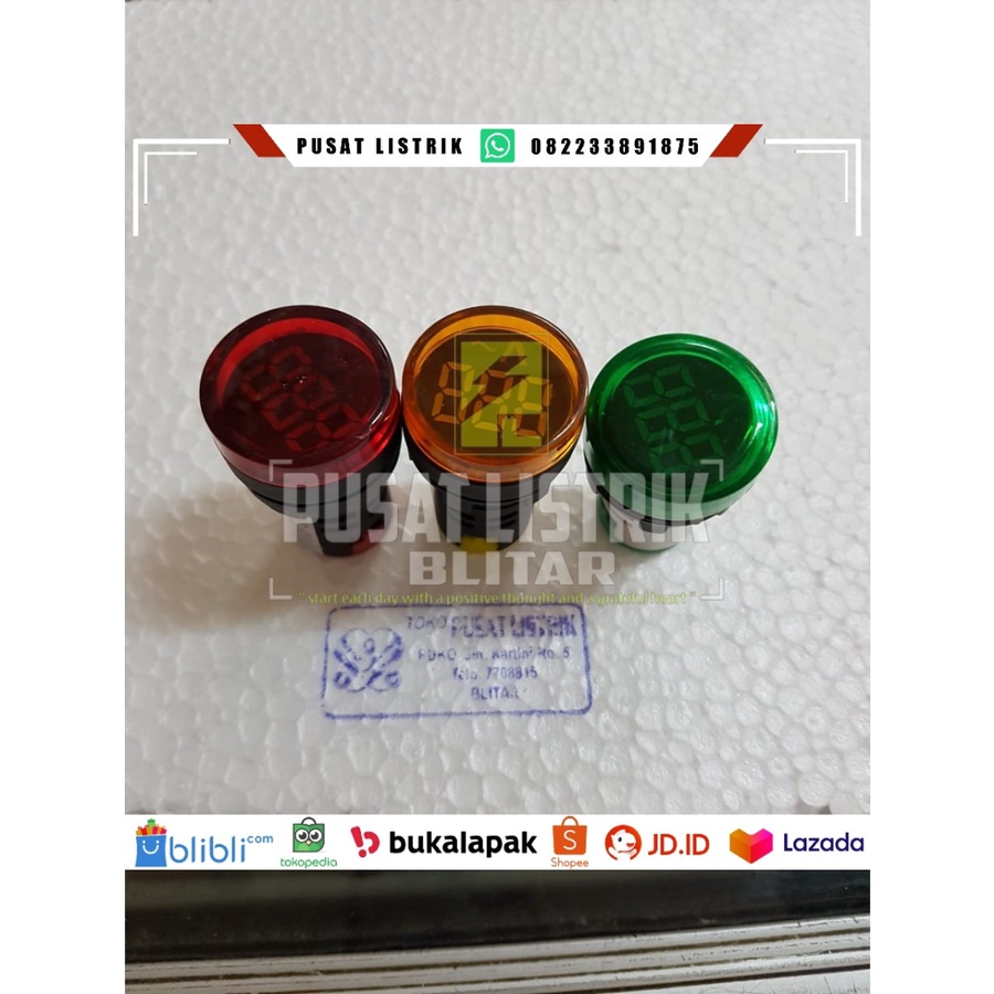 Jual Pilot Lamp LED 22mm 220V AC PANEL LED INDICATOR | Shopee Indonesia