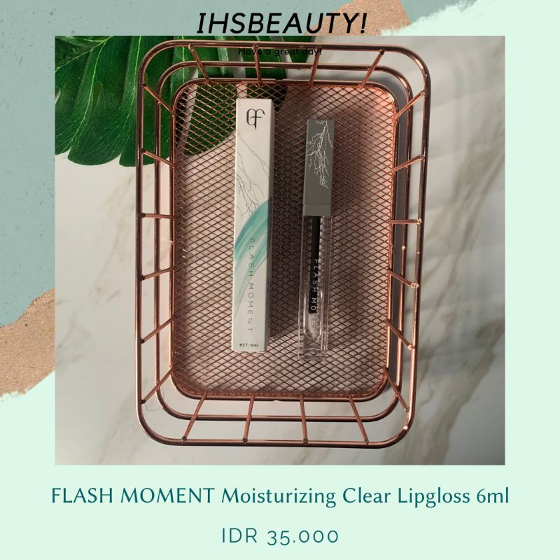 Jual FLASH MOMENT Flashmoment Moisturizing Transparent Clear Lip Gloss ...