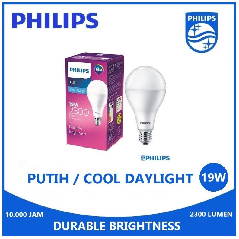 Jual Lampu Philips LED 19W Putih Cool Daylight 6500K (19 Watt 19 W ...