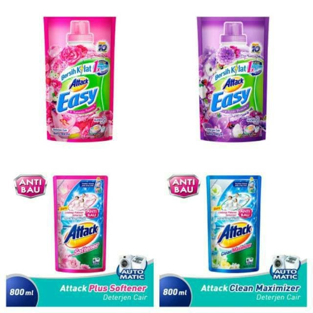 Jual Attack Liquid Detergent 800ml / Sabun Cuci Cair Refill 800ml ...