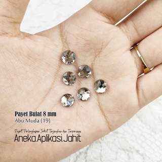 Jual 100 BIJI BATU BULAT 8 MM MOTE BATU DIAMOND RESIN PAYET KRISTAL ...