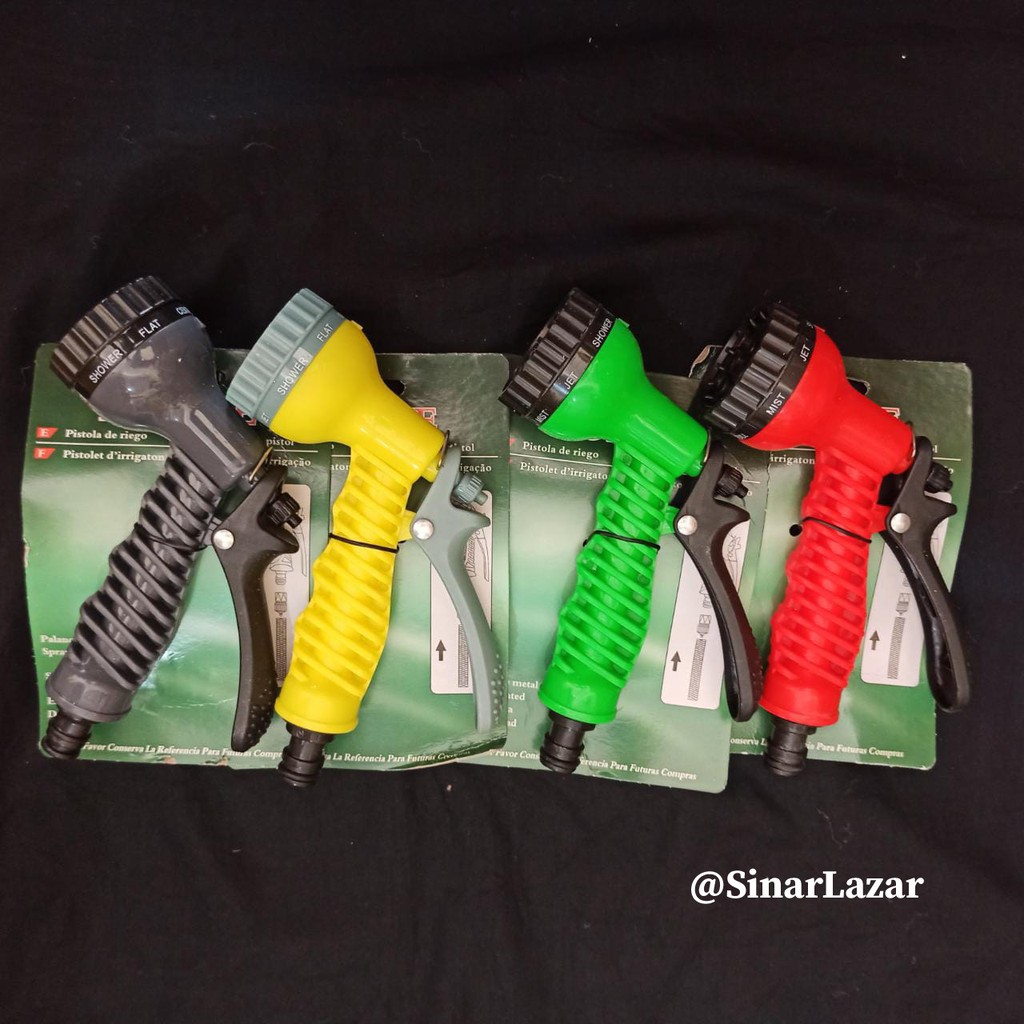 semprotan air 7 posisi hoze nozzle / semprotan pistol | Shopee Indonesia