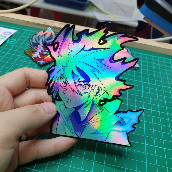 Jual Sticker Hologram Anime - PSH304 Besar - Hunter X Hunter - Kilua ...