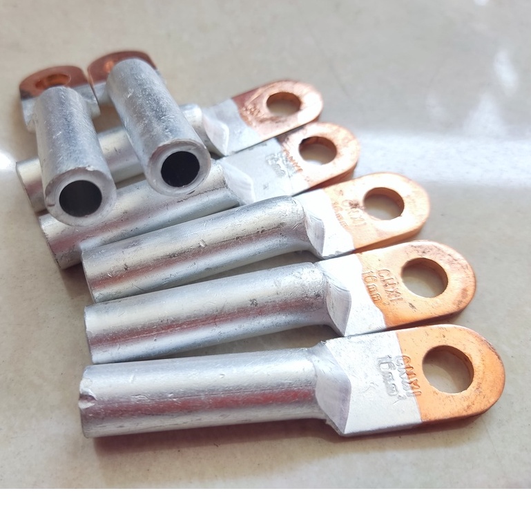 Jual Kabel Skun 16 mm Bimetal Aluminium Tembaga (DTL-16mm) Cable Lug Al/Cu High Quality | Shopee ...