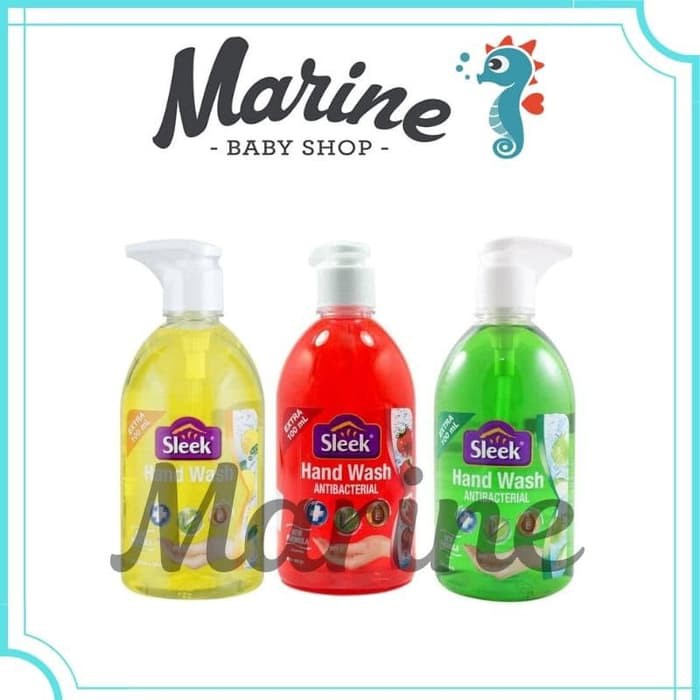 Jual Sleek Hand Wash Anti Bacterial Sabun Cuci Tangan Botol 500 ml ...