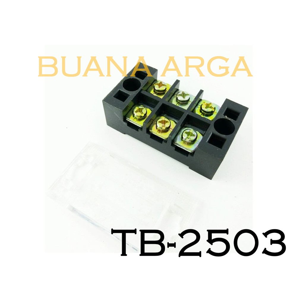 Jual Terminal Block TB 25A TB-2503 / TC2503 3 Pole Fort | Shopee Indonesia