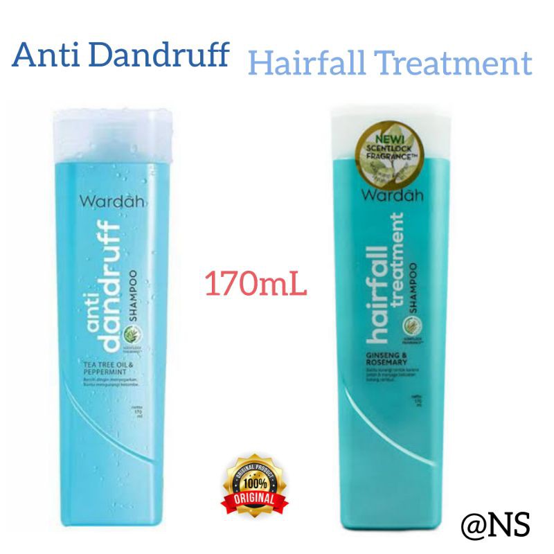 Jual Wardah Shampoo Anti Dandruff / Hairfall Treatment 170mL | Shopee ...