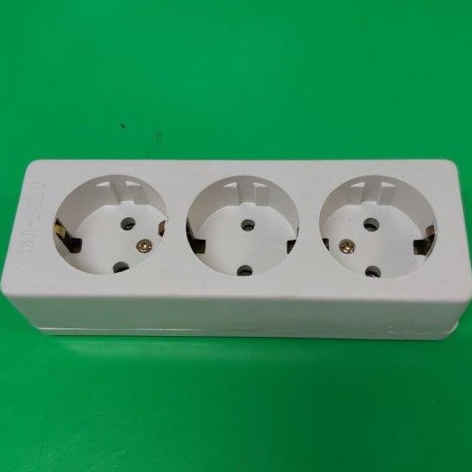 Jual STOP KONTAK 3 LUBANG STOP CABANG 3 COK SAMBUNG 3 LUBANG DEXICON ...