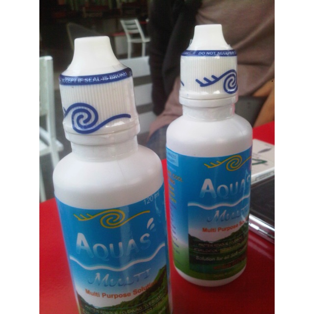 Jual Air Softlens Aquas 120 ml / Akuas Cairan Soft Lens 120ml ...