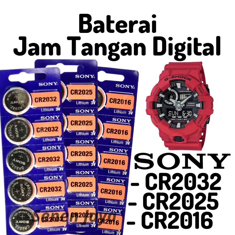 Jual Baterai CR2032 CR2025 CR2016 Original Sony 3V Baterai Timbangan ...