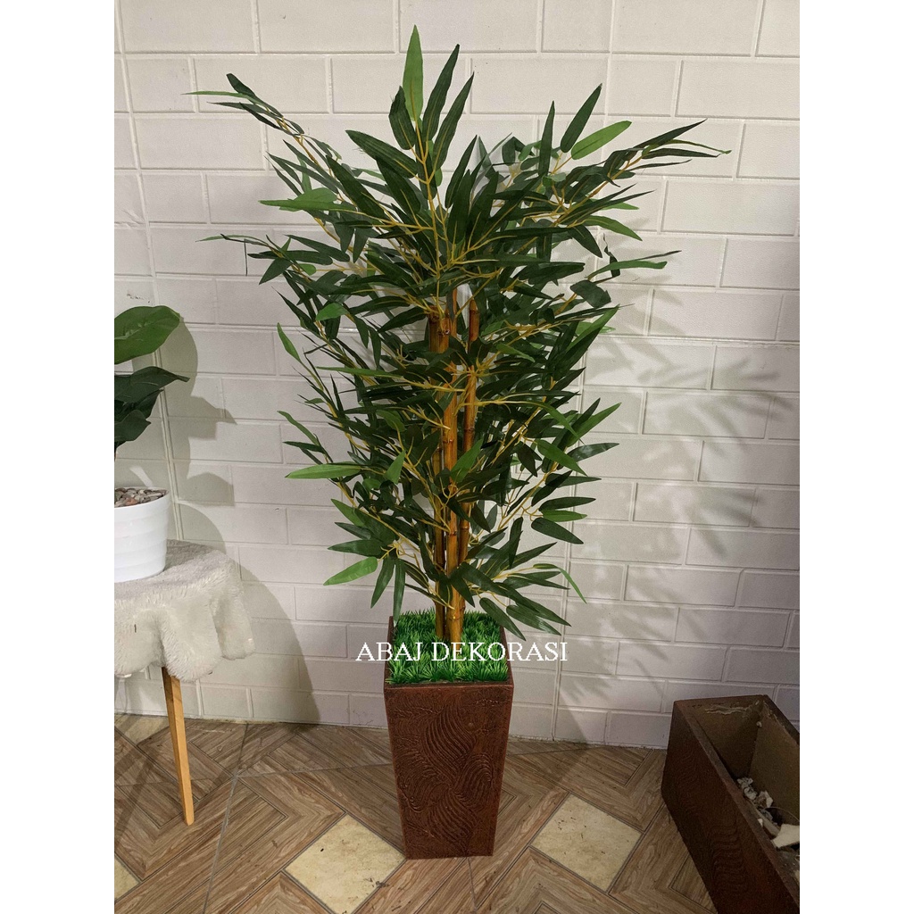 Jual Pohon Bambu Artificial 100cm Tanaman Hias Dekorasi Rumah Bunga ...