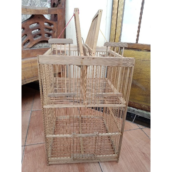 Jual KANDANG SANGKAR JEBAK BURUNG BAHAN BAMBU Indonesia|Shopee Indonesia