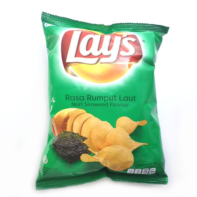 Jual Lays Rumput Laut Seaweed 35gr Indonesia|Shopee Indonesia