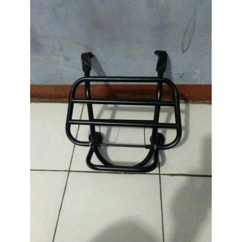 Jual Front Rack Hitam Modern Vespa GTS Super.Aksesoris Vespa Modern GTS ...