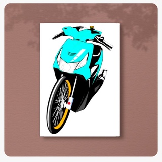 Jual poster bengkel/garage motor a4 karton tebal glossy Indonesia ...