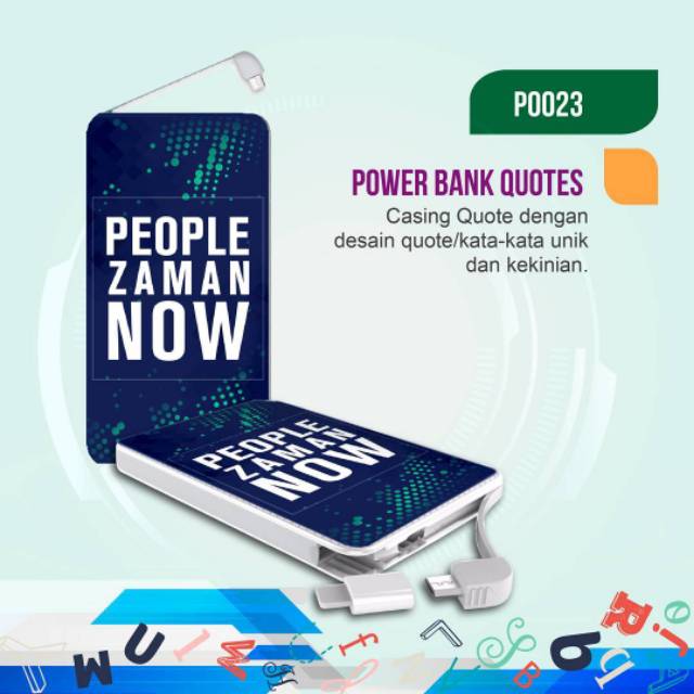 Jual Custom Powerbank Quotes P0023 | Shopee Indonesia