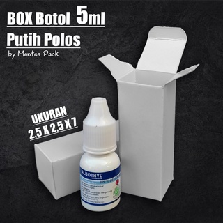 Jual Box Botol Tola POLOS / Kemasan botol tetes / packaging botol 5ml ...