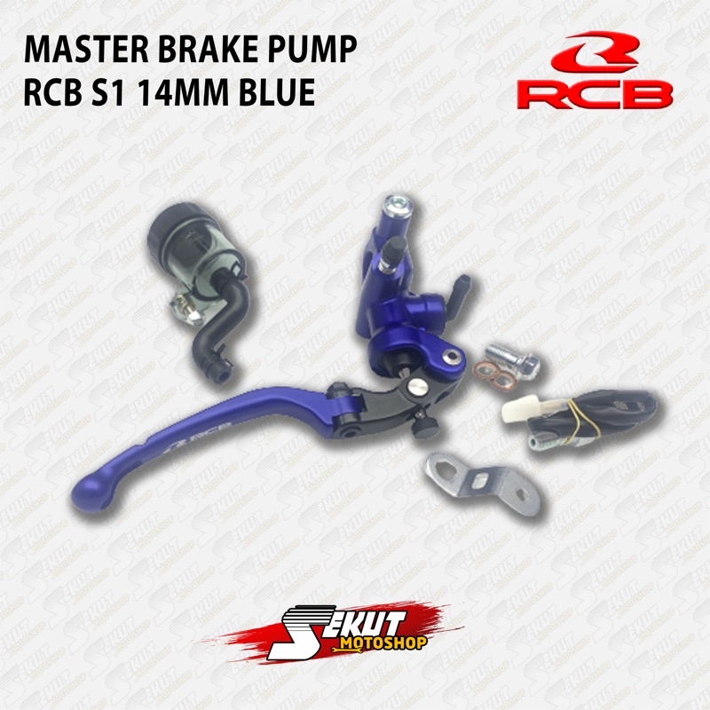 Jual master brake pump RCB S1 blue universal original RCB | Shopee ...