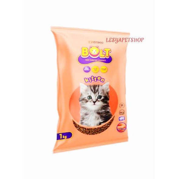 Jual Bolt kitten freshpack 1kg dan 500 gram- Makanan kucing bolt kitten ...