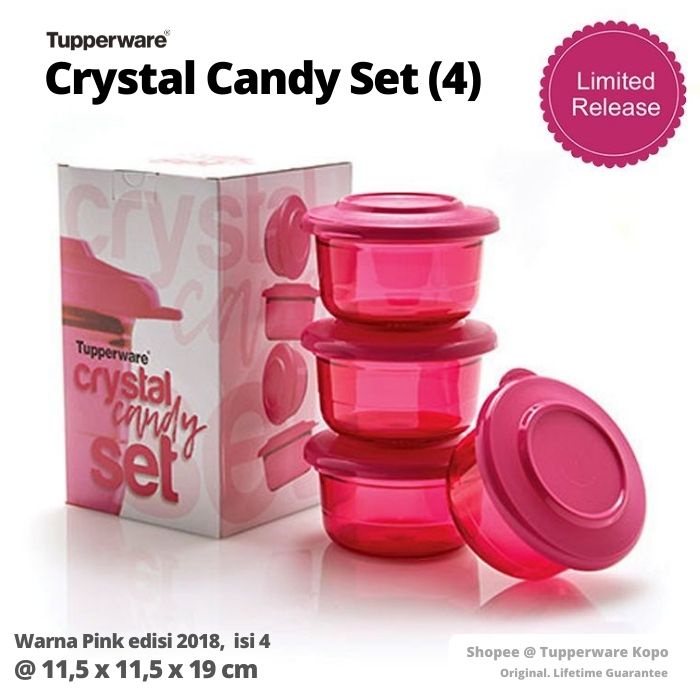 Jual [Original, Limited edition] Crystal Candy Set Pink (4) - tempat ...