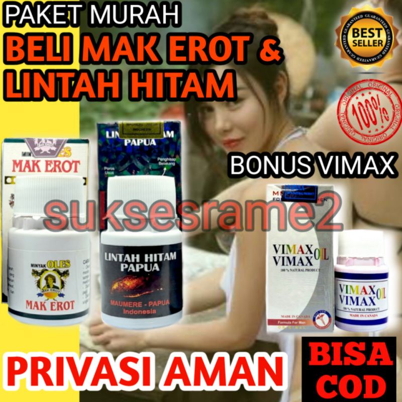 Jual (paket) MINYAK MAK EROT URUT & LINTAH HITAM PAPUA BONUS VIMAX OIL ...