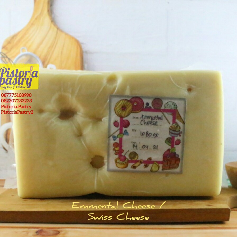 Jual Emmental Cheese - Swiss Cheese - Keju Indonesia|Shopee Indonesia