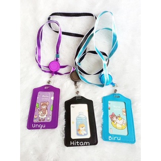Jual ID Card Holder Name Tag Polos - Id Card Tarik - Name Tag ID Card ...