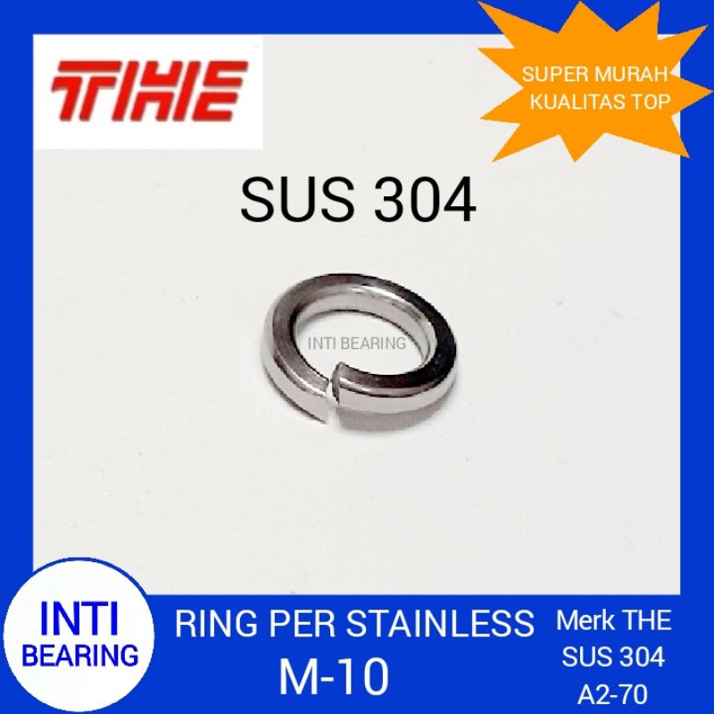 Jual RING PER STAINLESS M10 MERK THE SS SUS 304 RING VER VEER SPRING ...