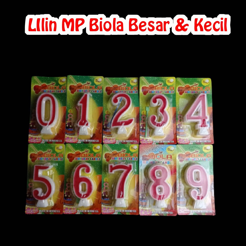 Jual Lilin Angka Biola Merah Putih Kecil | Shopee Indonesia