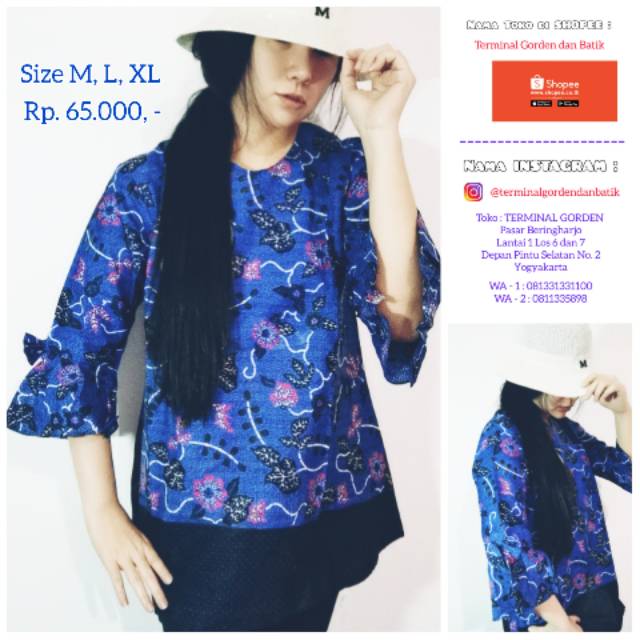 Jual BAJU BATIK SIMPLE | Shopee Indonesia