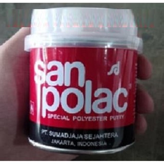 Jual Dempul Sanpolac Kecil 250gr Plus Hardener Cat Besi Kayu Plastik ...