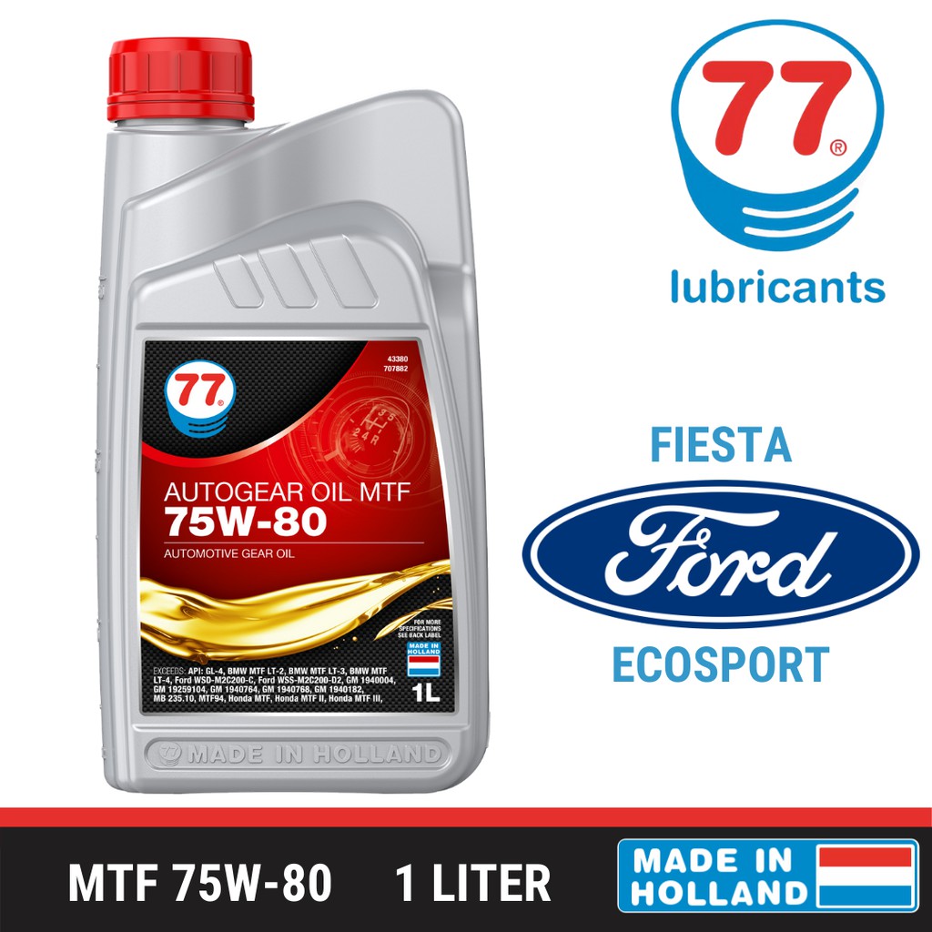 Jual OLI GEAR/GARDAN 77 MTF 75W-80 - FORD FIESTA (1 LITER) | Shopee ...