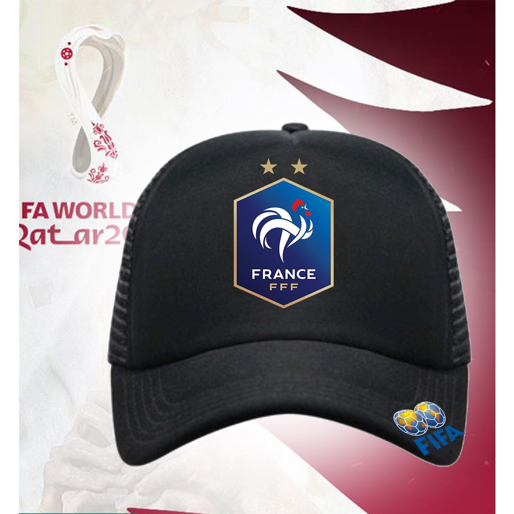 Jual Topi FRANCE FC Piala Dunia Qatar 2022 Snapback Trucker Jaring ...