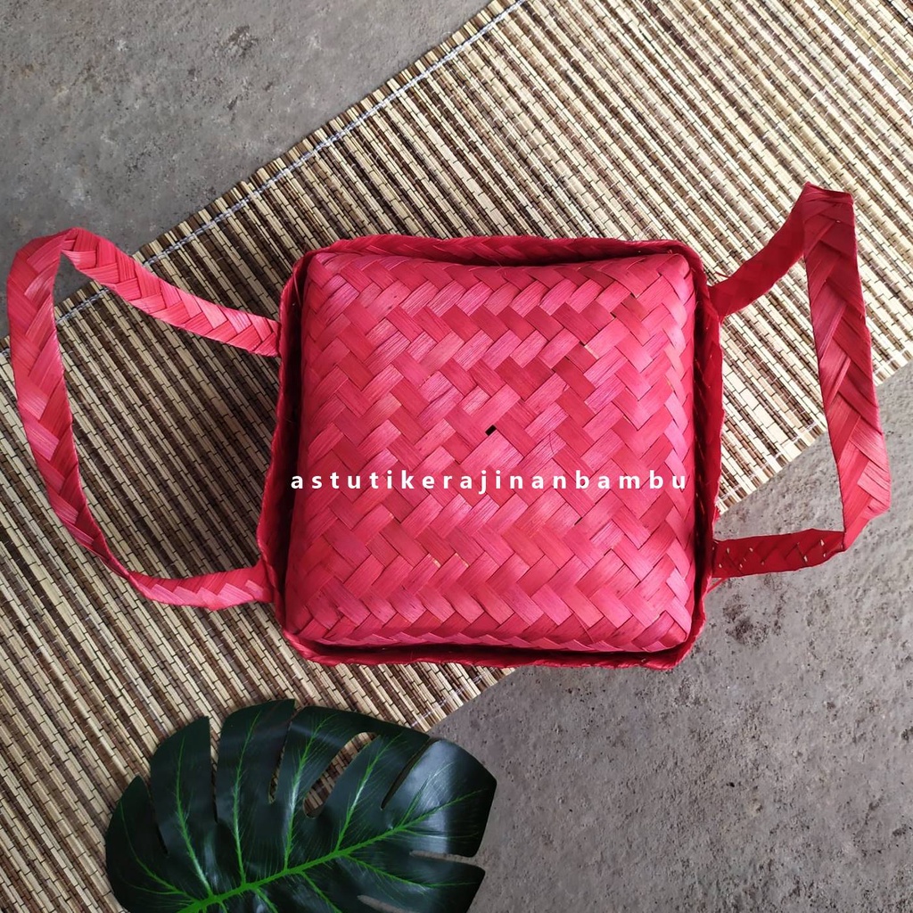 Jual Besek JINJING 18 x 18 cm Warna/Besek Cangking Kekinian/Besek ...