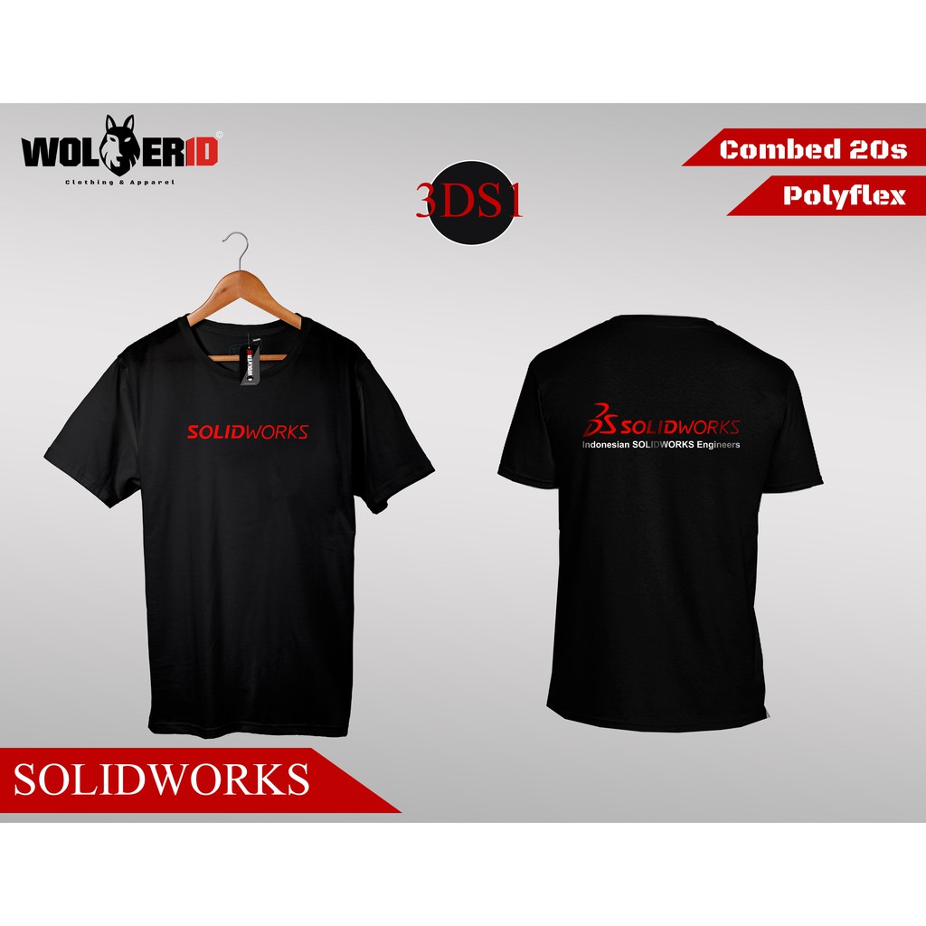 Jual Kaos Solidworks Engineer Indonesia Baju Engineering Drafter ...