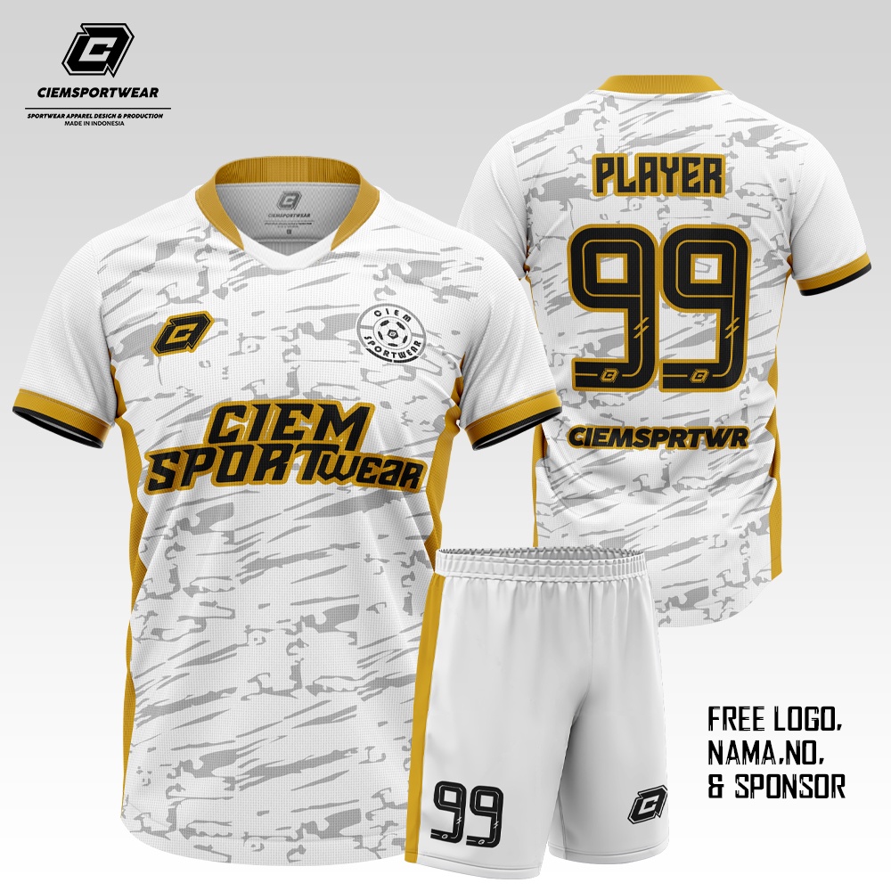 Jual Jersey Futsal Custom Full Printing Bisa Request Nameset Logo & No ...
