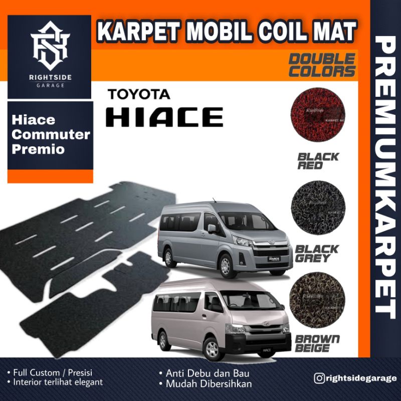 Jual Karpet Mobil Mie Toyota Hiace Premio/Commuter 2 Warna Full Bagasi ...
