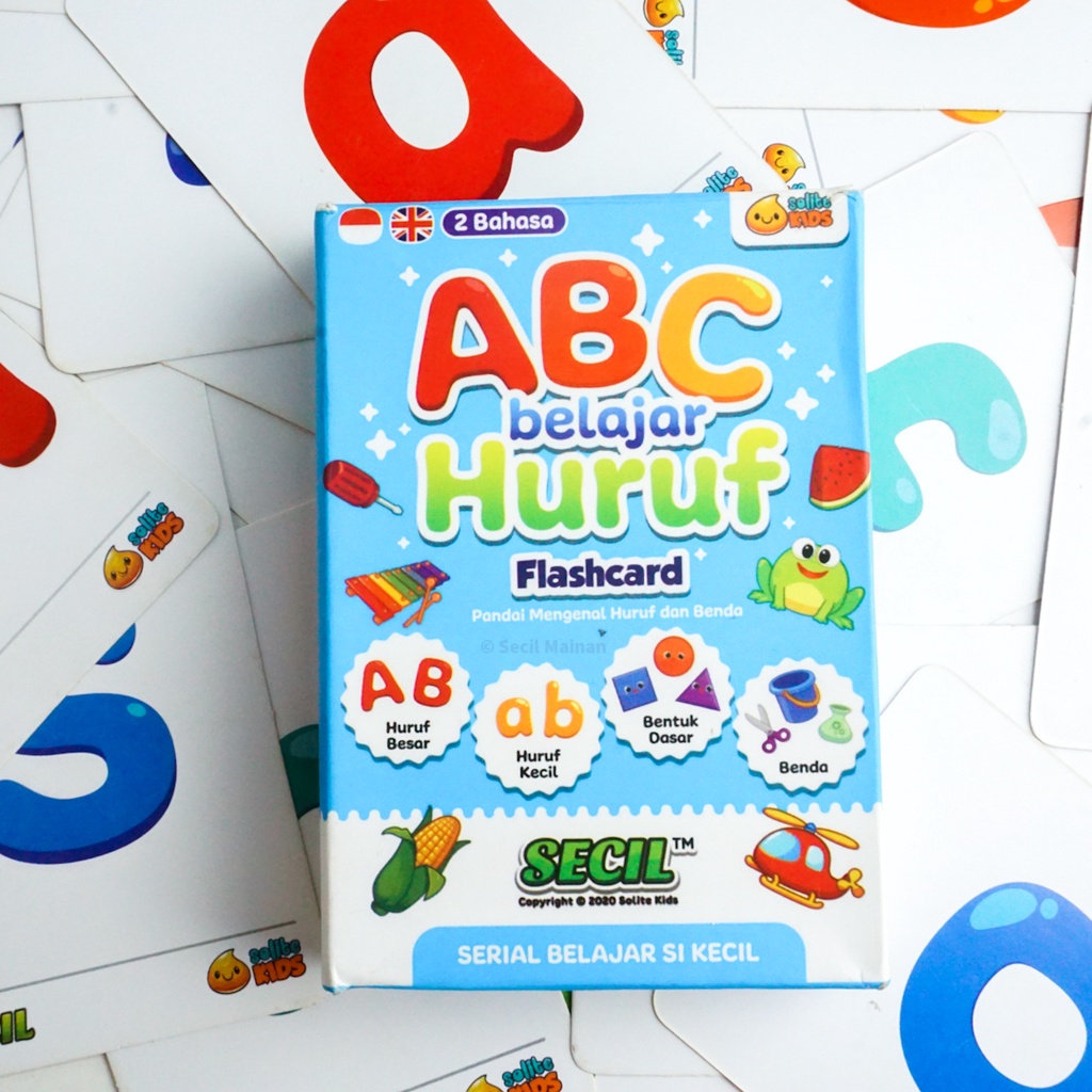 Jual Flashcard Huruf Warna Bentuk Bilingual 2 Bahasa | Kartu Pintar ...