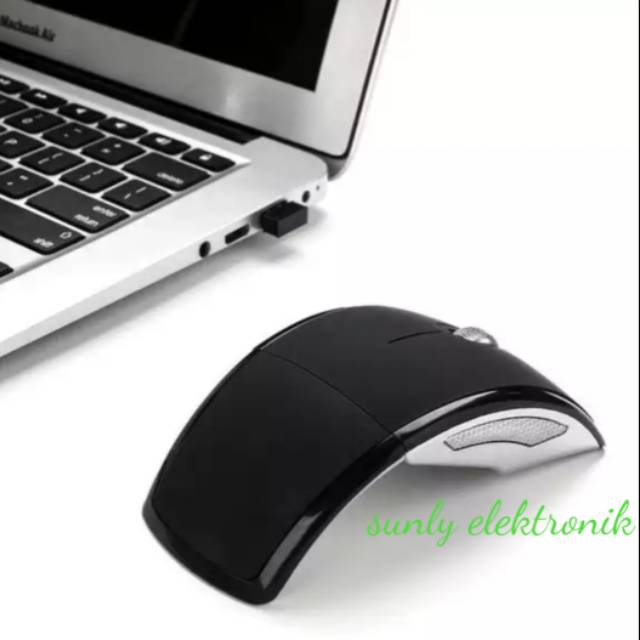 Jual Folding folded foldable wireless mouse 2.4ghz super slim optical ...