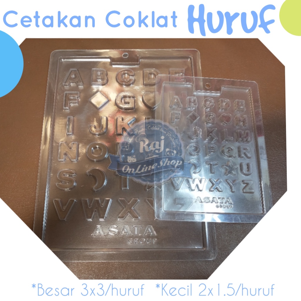 Jual Cetakan Coklat abjad huruf a - z Pudding Bentuk Puding jelly art ...