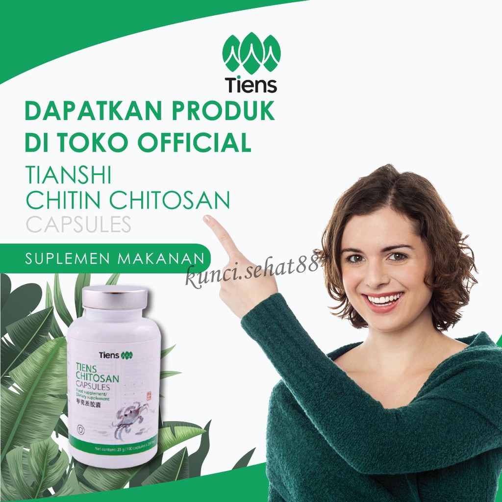 Jual Tiens / Tianshi Chitin Chitosan Pelangsing & Obat Herbal Asam ...