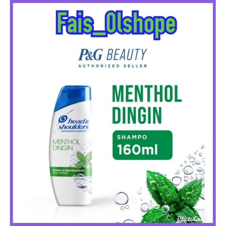 Jual Head & Shoulders Shampoo Anti Dandruff Menthol Dingin 160ml ...