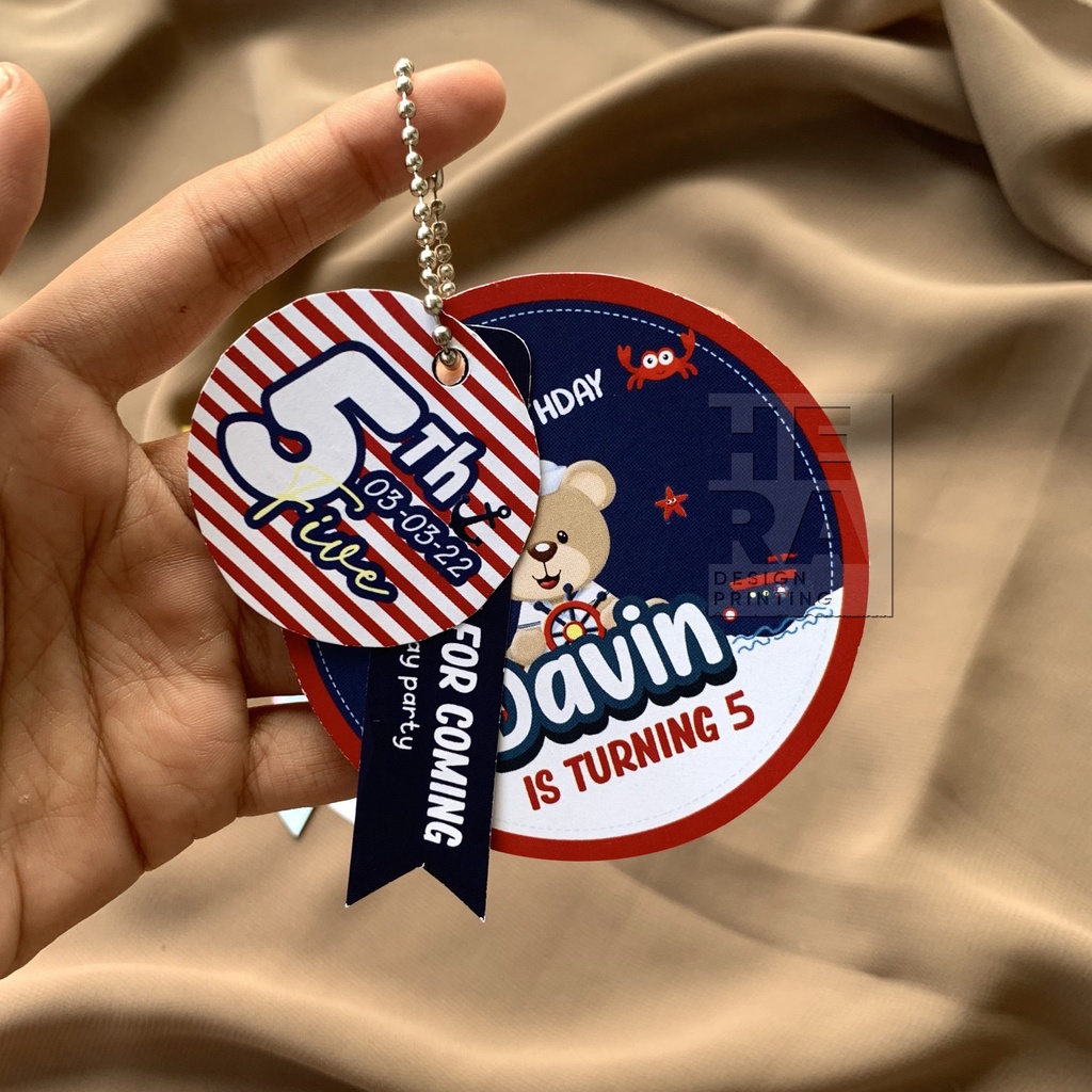 Jual CUSTOM HANGTAG HAMPER TAG SOUVENIR HAMPERS ULANG TAHUN ONE MONTH ...