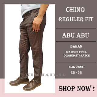 Jual CELANA CHINO PANJANG PRIA CHINOS CINO BAHAN UNTUK KERJA FORMAL MODEL REGULER SLIM FIT ...