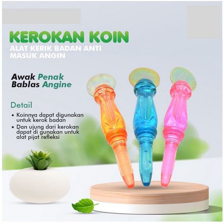 Jual Alat Kerikan Koin & Totok 2in1 Kerokan Masuk Angin Kerik Pijat ...