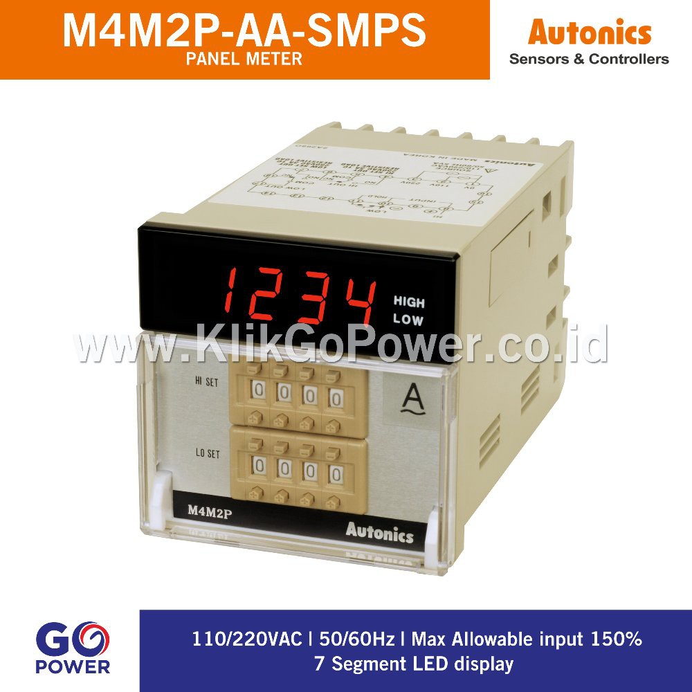 Jual Dijual Autonics PANELMETER M4M2P AA SMPS Murah | Shopee Indonesia